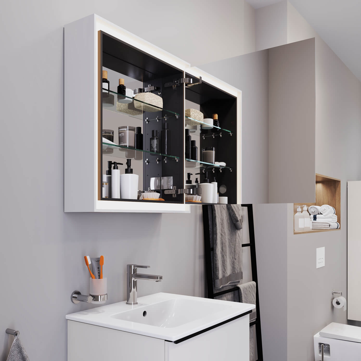 Duravit l cube tall cabinet store